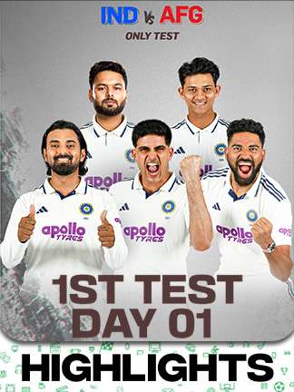 India vs Afghanistan - 1st Test - Full Highlights Day 2