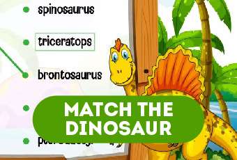 GR Kids - Dino Matching Words with Pictures
