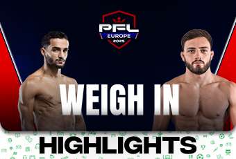 PFL Europe 2 - Fahdi Khaled vs Levi Batchelor - Weigh In