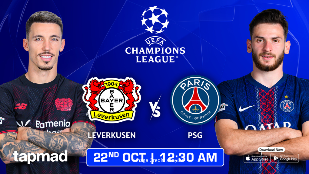 Leverkusen vs PSG: UEFA Champions League 2025–26 | tapmad