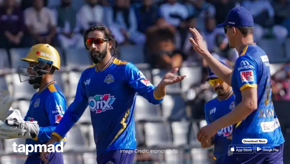 Dhaka Capitals Secure Big Win Over Rajshahi Warriors in BPL 2026 | tapmad